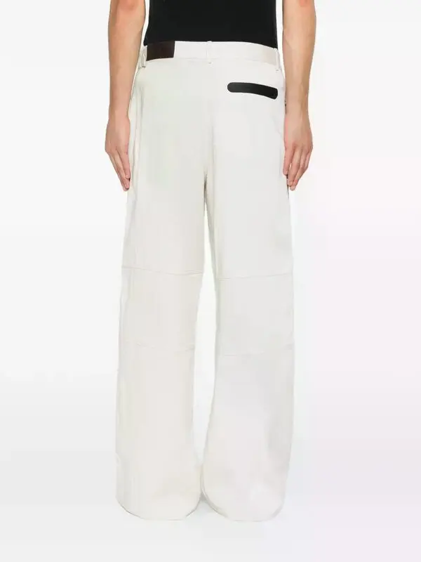 CARRER Knox Press-stud Wide-leg Trousers