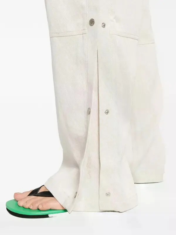 CARRER Knox Press-stud Wide-leg Trousers