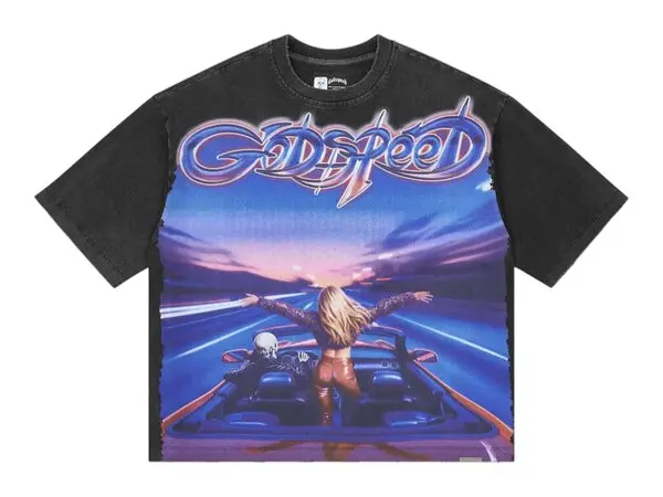 GODSPEED Palace Fun T-shirt - Black Wash
