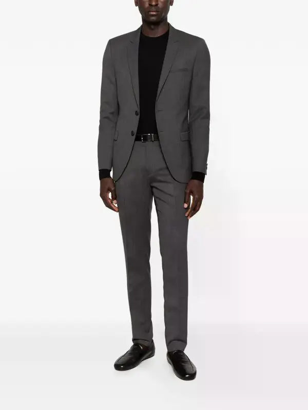 Emporio Armani Crew-neck Virgin Wool Sweater - Black