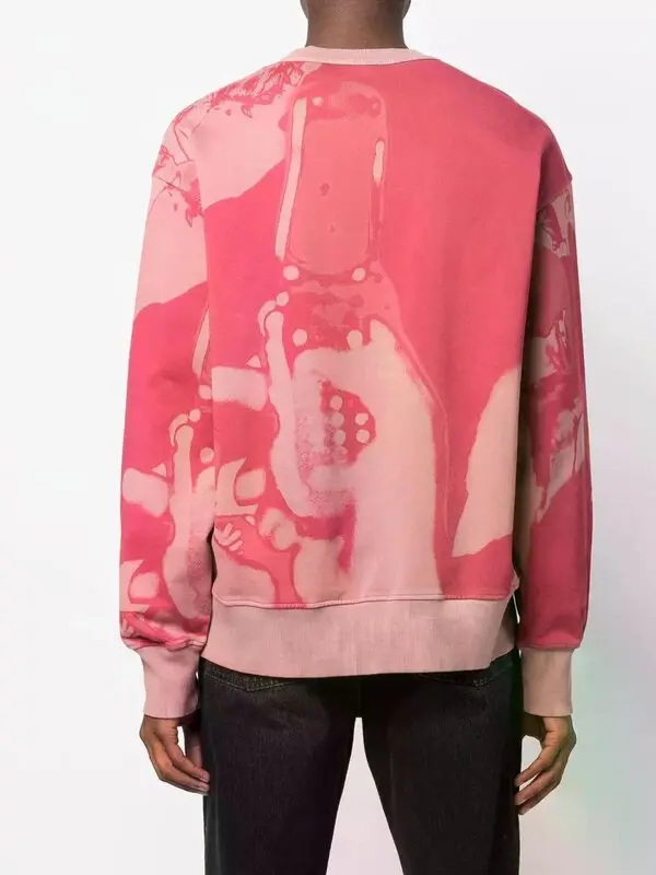 DIESEL® Graphic Print Long Sleeve Sweatshirt