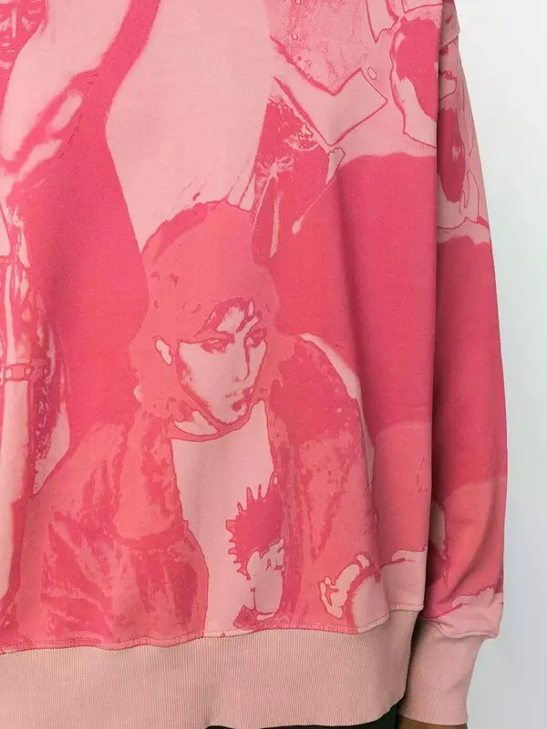 DIESEL® Graphic Print Long Sleeve Sweatshirt