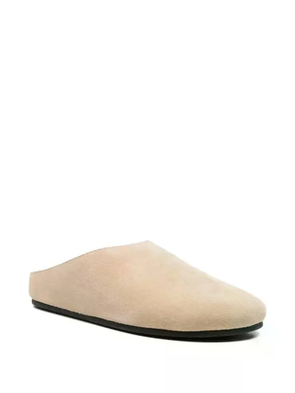 ST. AGNI Round Toe Flat Mules