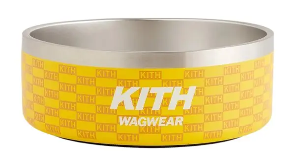Kith X Wagwear Metal Dog Bowl - Yellow