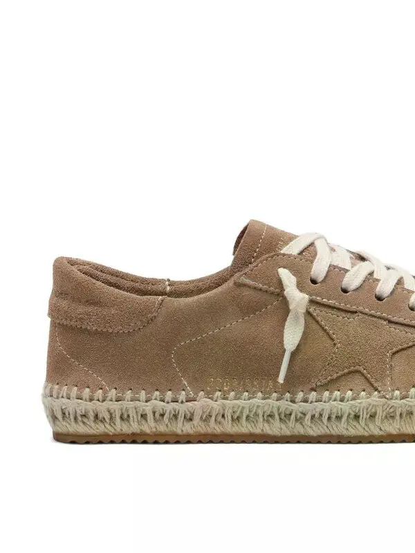 GOLDEN GOOSE Super-star Trainers In Suede With Jute-effect Foxing