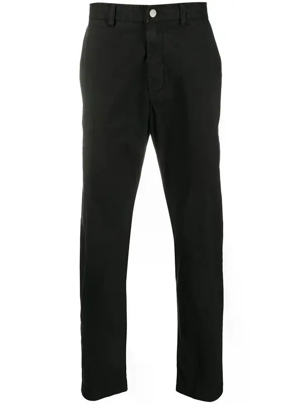 DIESEL® Cropped Slim-fit Stretch-cotton Trousers - Black