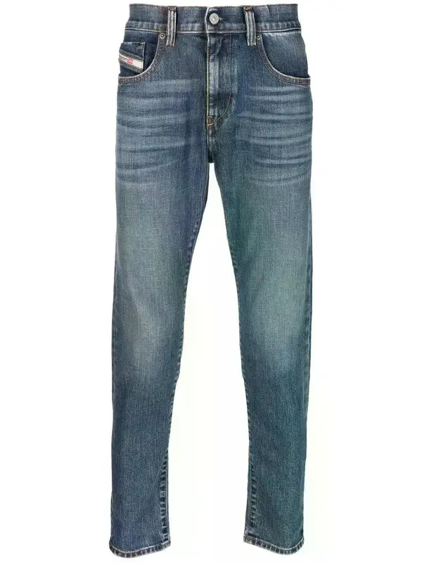 DIESEL® Slim-cut Mid-wash Jeans - Blue