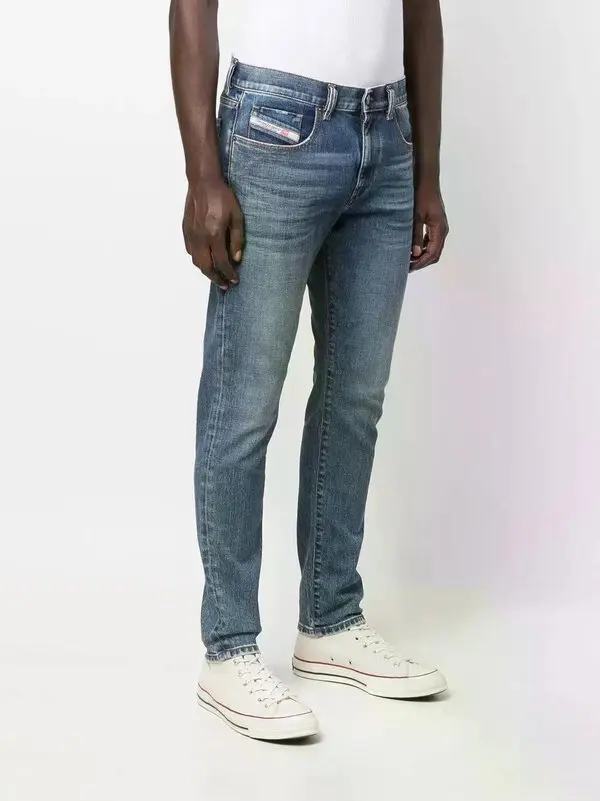 DIESEL® Slim-cut Mid-wash Jeans - Blue