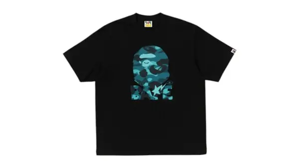 A BATHING APE Camo Ape Head Relaxed Fit T-shirt - Black