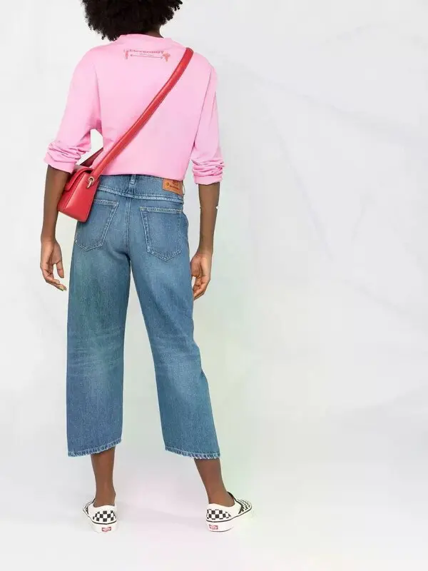 DIESEL® High-rise Cropped Straight-leg Trousers