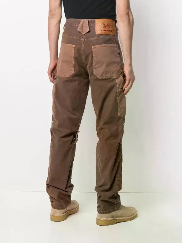 DIESEL® D-franky Patchwork Straight-leg Jeans