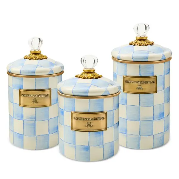 MACKENZIE-CHILDS Check Large Canister