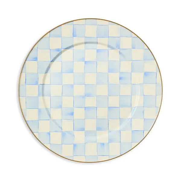 MACKENZIE-CHILDS Check Serving Platter - Sky