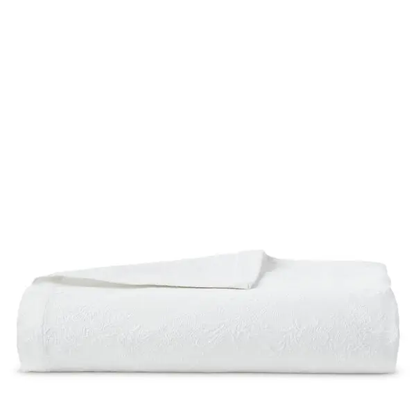 CHRISTY Beatrice Luxury Jacquard Cotton Coverlet And Sham Set, King - White