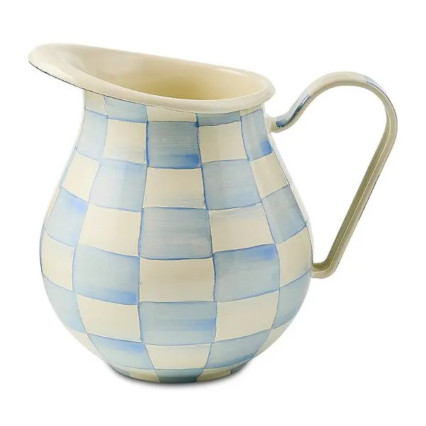 MACKENZIE-CHILDS Check Pitcher - Sky