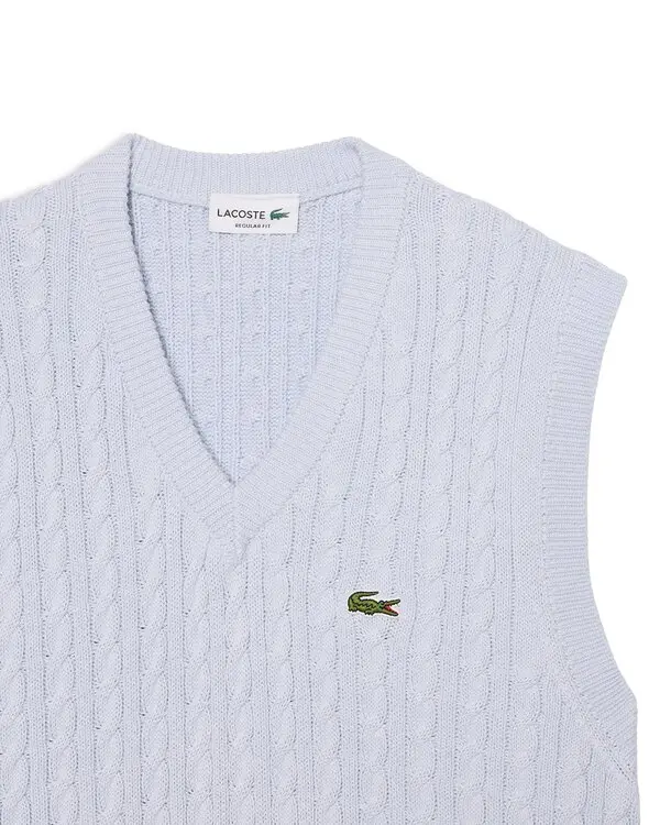 Lacoste Cable Knit V-neck Sweater Vest - Phoenix
