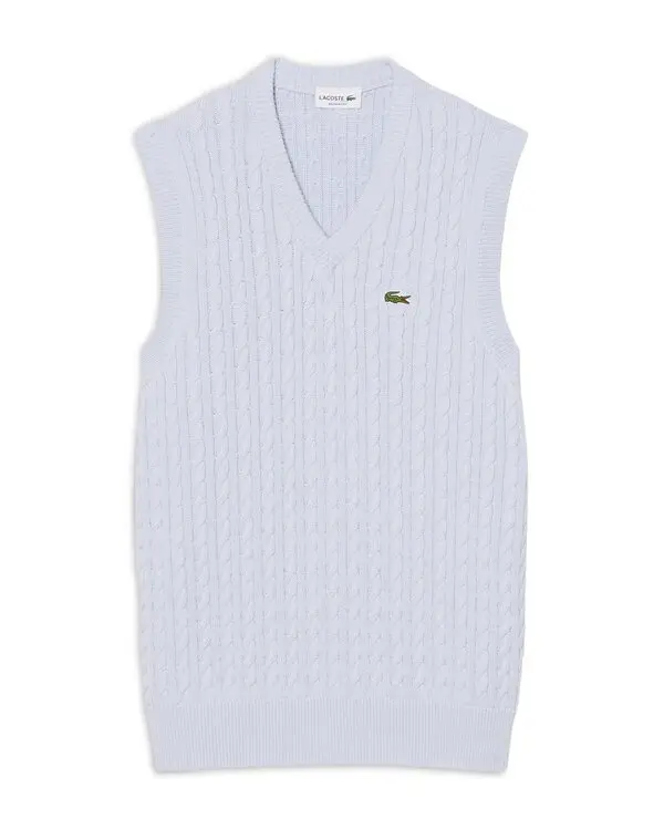 Lacoste Cable Knit V-neck Sweater Vest - Phoenix