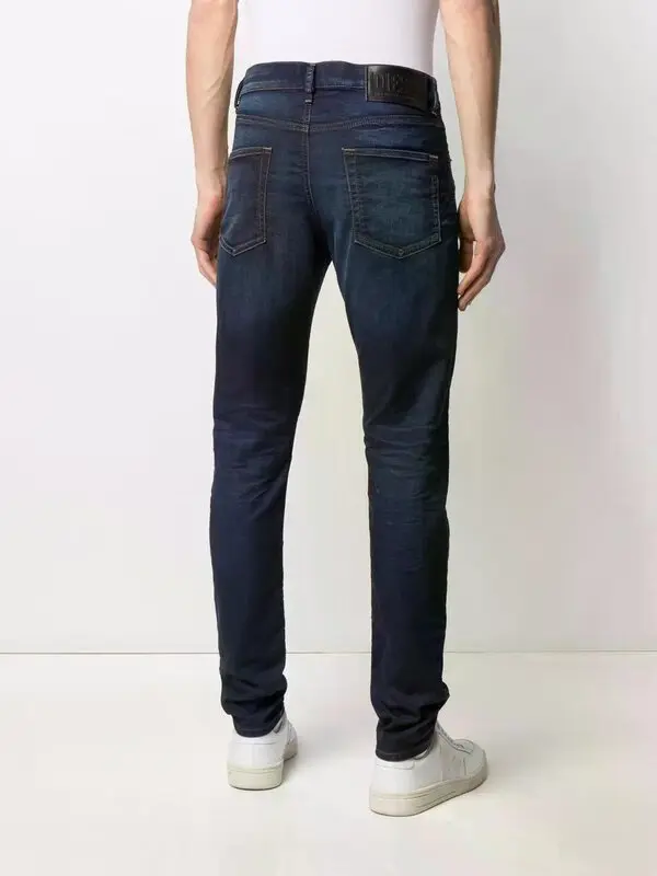 DIESEL® D-strukt Mid-rise Straight-leg Jeans - Blue
