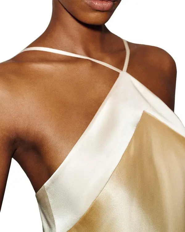 REFORMATION Jillian Silk Maxi Dress - Parmesan