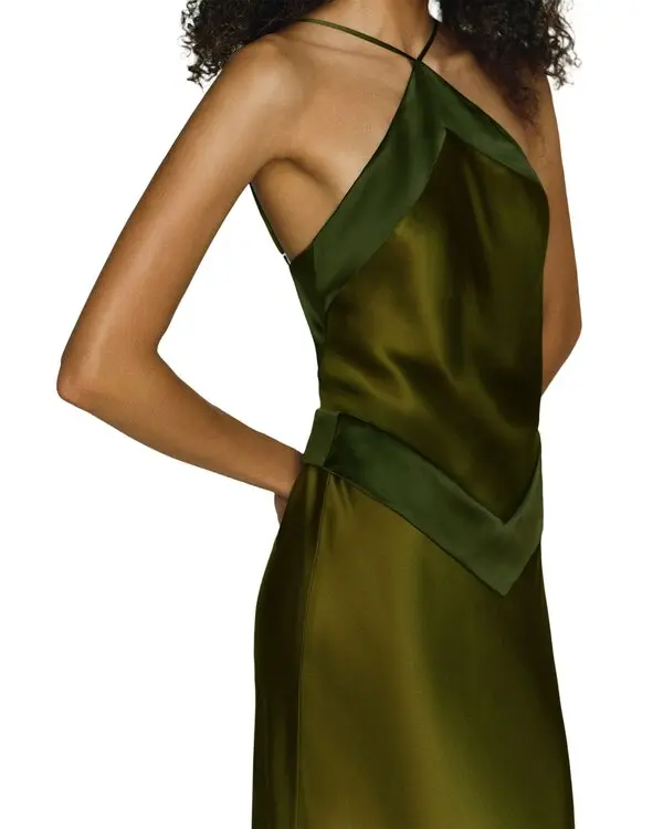 REFORMATION Jillian Silk Gown - Pear