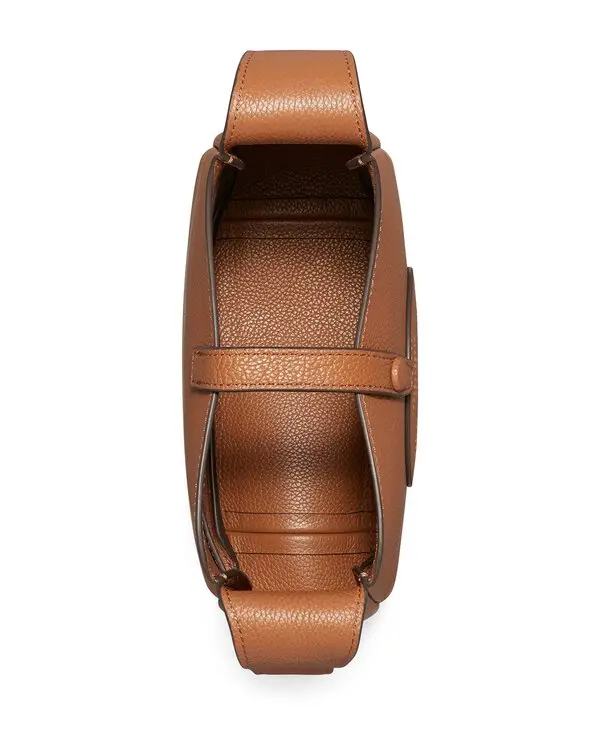 Tory Burch Miller Swing Leather Shoulder Bag - Aged Tan