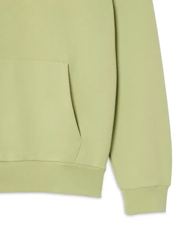 Lacoste Cotton Fleece Hoodie With Logo - Green
