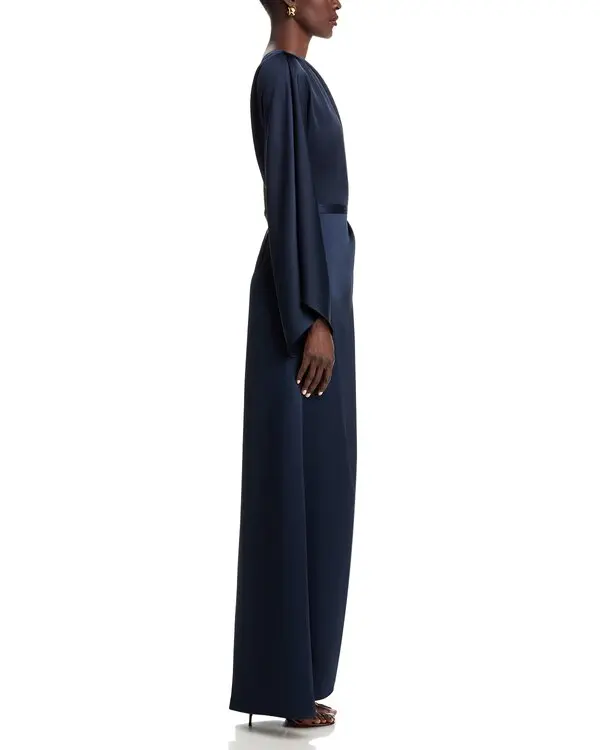 Ramy Brook Opal One-shoulder Gown - Navy