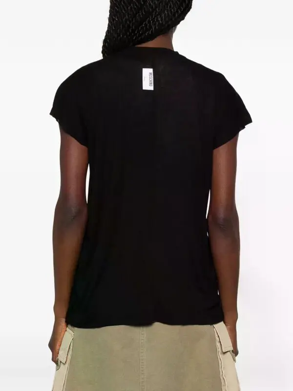 Moschino Patch Cap-sleeve T-shirt