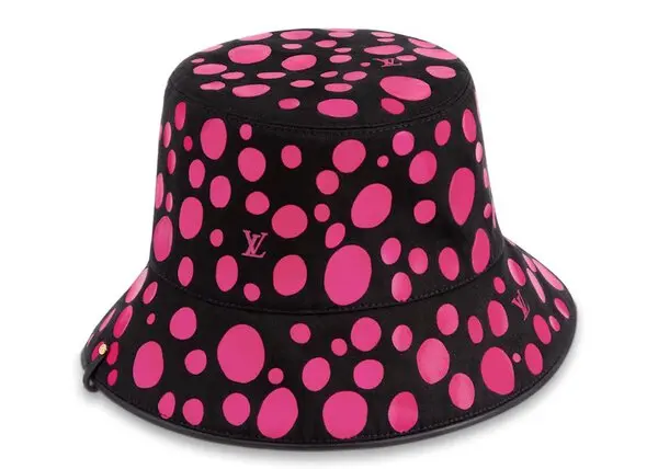 LOUIS VUITTON X Yk Reversible Infinity Dot Bucket Hat - Black/fuchsia