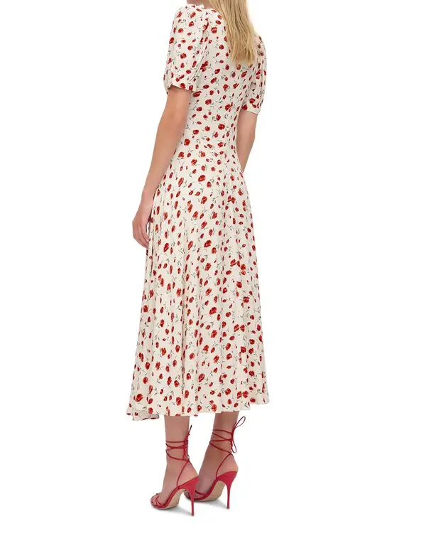 REFORMATION Naira Printed Midi Dress