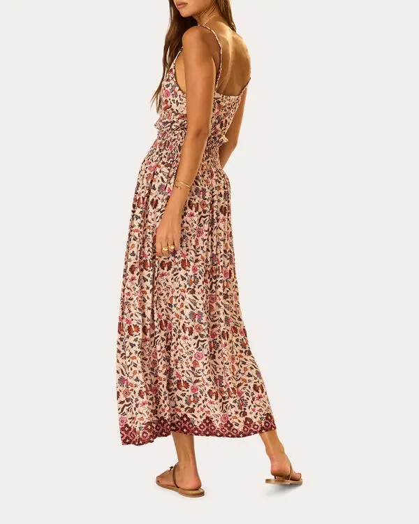 Natalie Martin Bella Floral Smocked Maxi Skirt