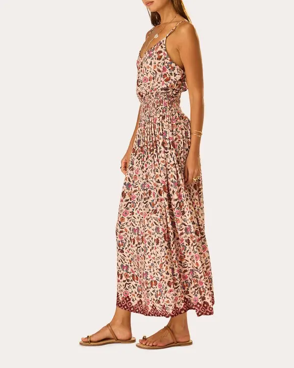 Natalie Martin Bella Floral Smocked Maxi Skirt