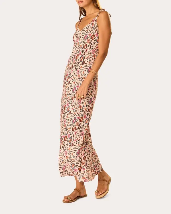 Natalie Martin Dakota Maxi Slip Dress Rayon - Multicolor