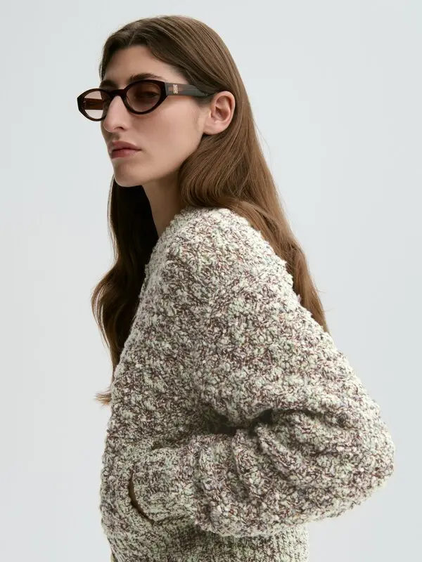 BY MALENE BIRGER Gianna Tweed Cardigan - Seacrest