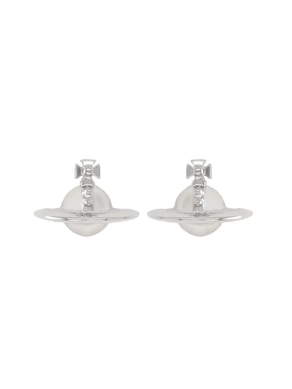 VIVIENNE WESTWOOD Solid Orb Stud Earrings - Silver