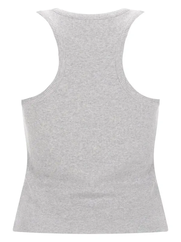 Casablanca Ribbed Logo Tank Top - Grey