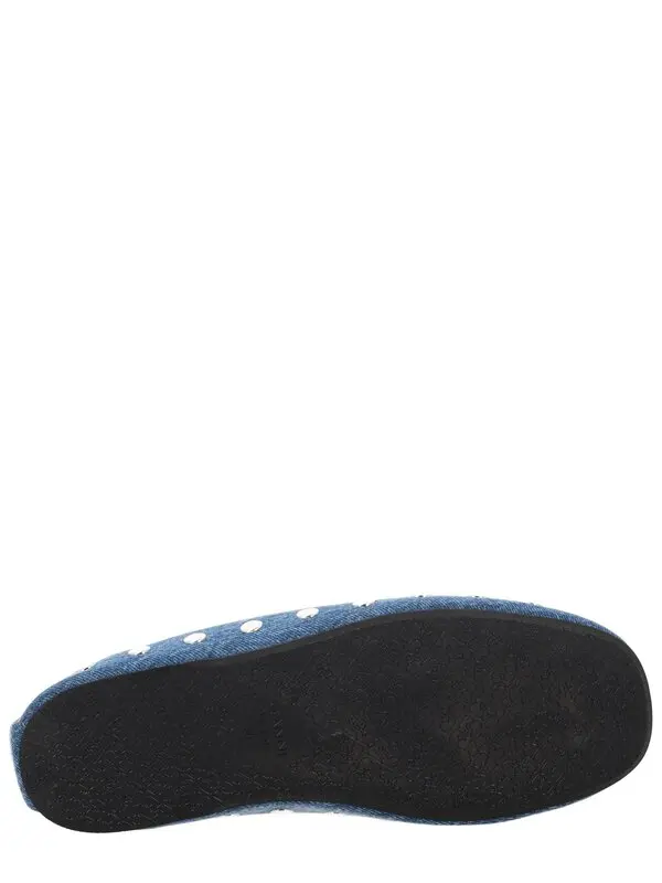 GANNI Ballerina Jenny Flat - Denim