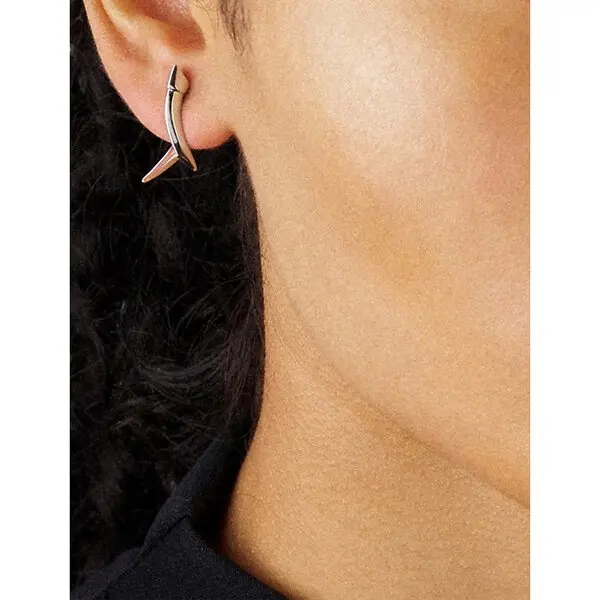 SHAUN LEANE Sabre Cross-over Sterling- Earrings - Silver