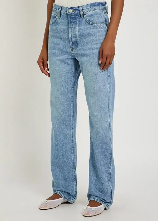 FRAME The Vertical Straight-leg Jeans - Blue