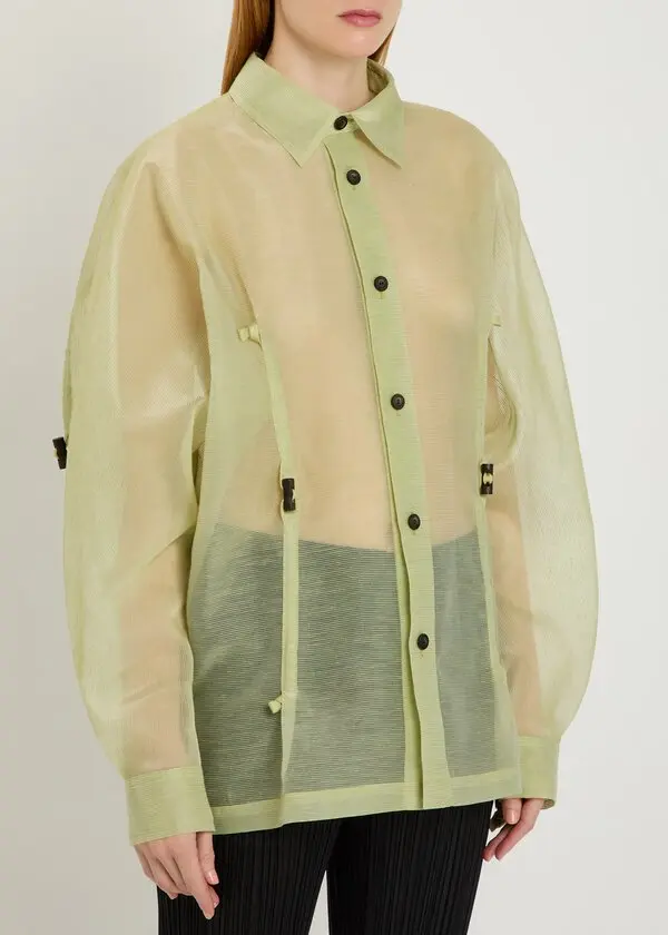 Issey Miyake Drawstring Organza Shirt