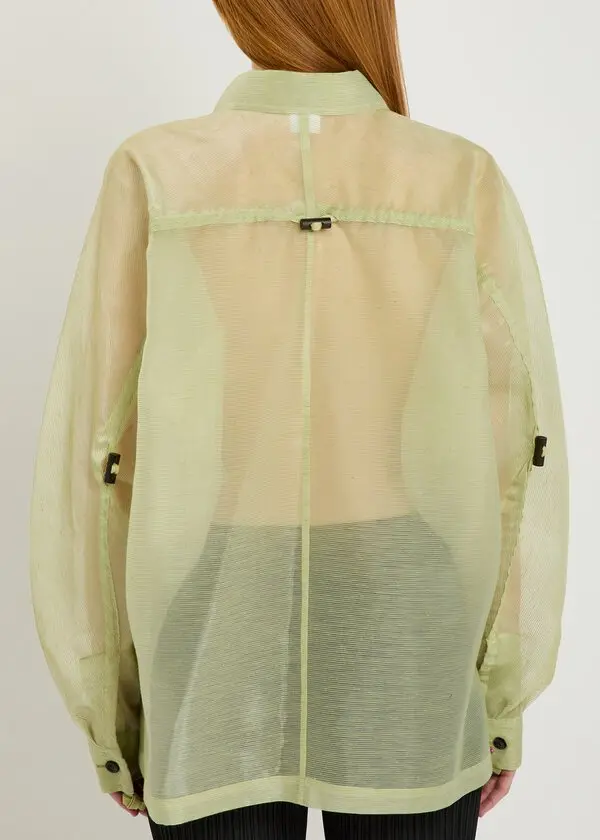 Issey Miyake Drawstring Organza Shirt