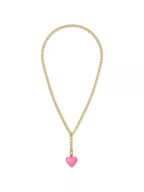 ROXANNE ASSOULIN Mini Puffy Heart Charm Necklace - Gold