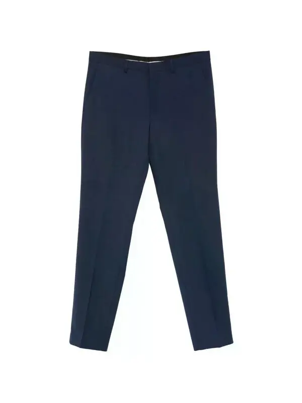 BOSS Flat-front Trousers - Blue