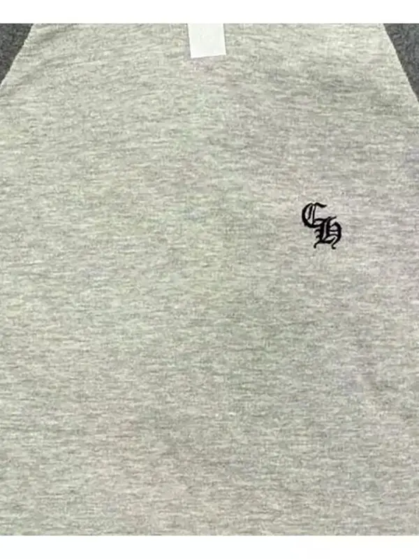 Chrome Hearts Henley Baseball 3 Cross-patch T-shirt