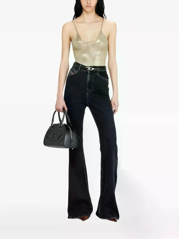 DIESEL® T-imyny Bodysuit With -tone Scoop Neck - Gold