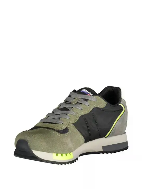 BLAUER. Suede Panelled Sneakers
