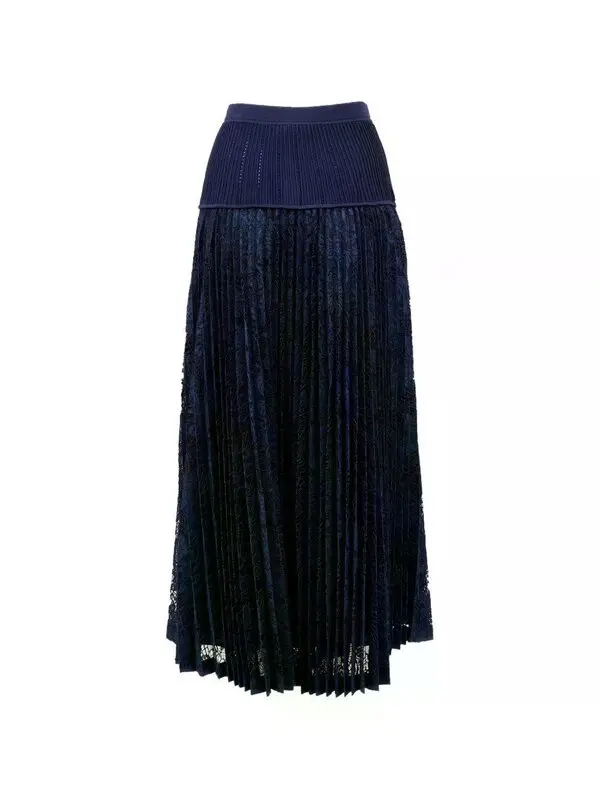 Simkhai Verona Lace-pleated Skirt