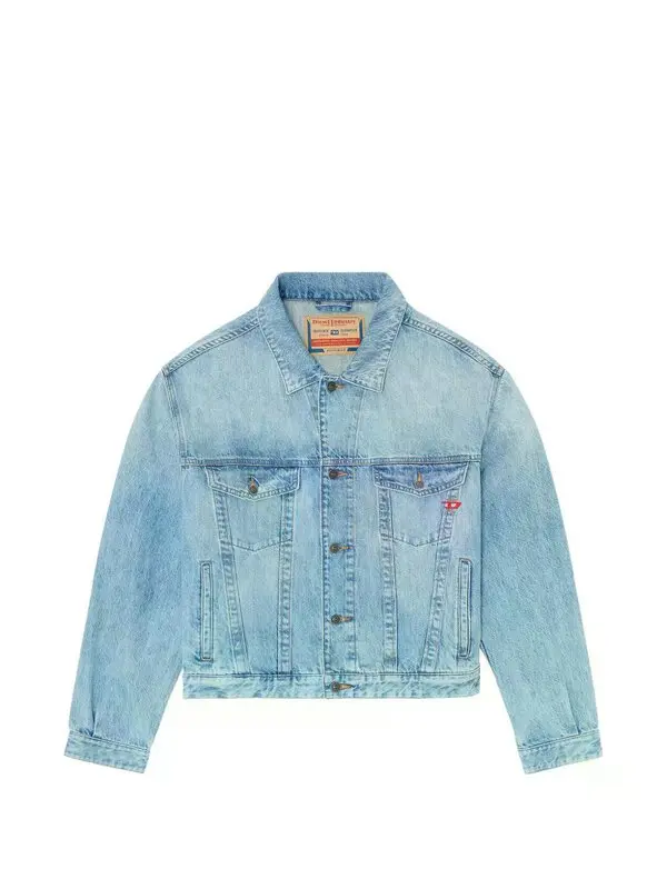 DIESEL® D-ranger Buttoned Denim Jacket - Blue