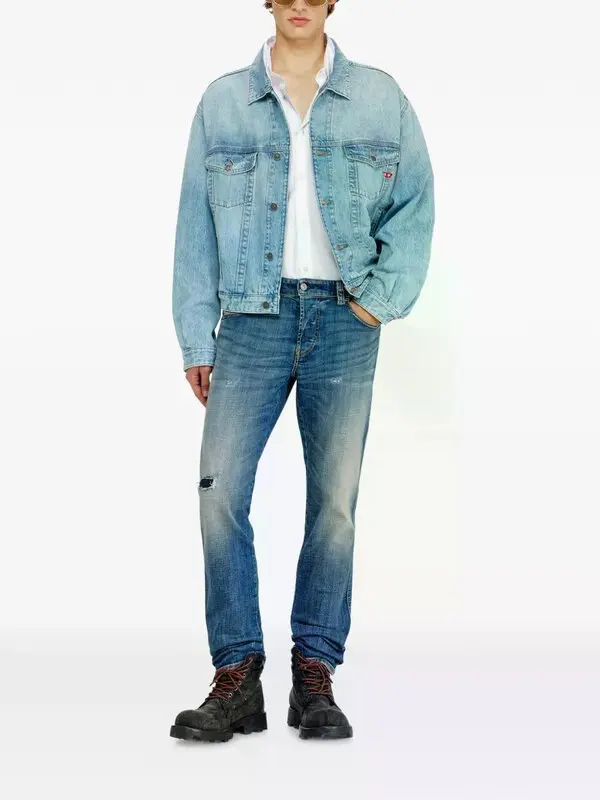 DIESEL® D-ranger Buttoned Denim Jacket - Blue