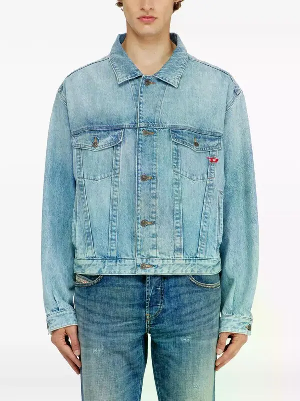 DIESEL® D-ranger Buttoned Denim Jacket - Blue
